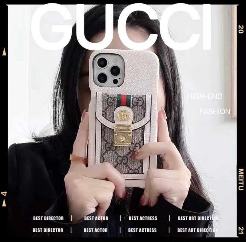 Gucci iPhone 16 Pro Case With Card Holder + Shoulder Strap