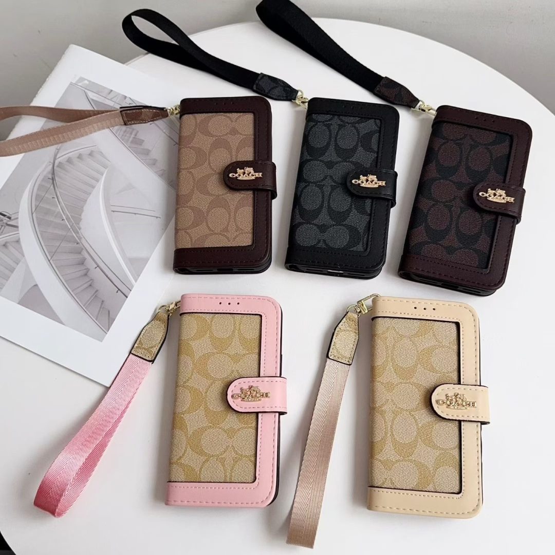Coach-Style Phone Bag Wallet Case iPhone 16 / 17 Pro Max Leather Case ...